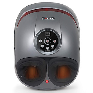 CINCOM Foot Massager with Heat & Air Compression for Foot Deep Shiatsu Kneading Massage with 3 Intensities 2 Modes Auto-Off Timer for Relax