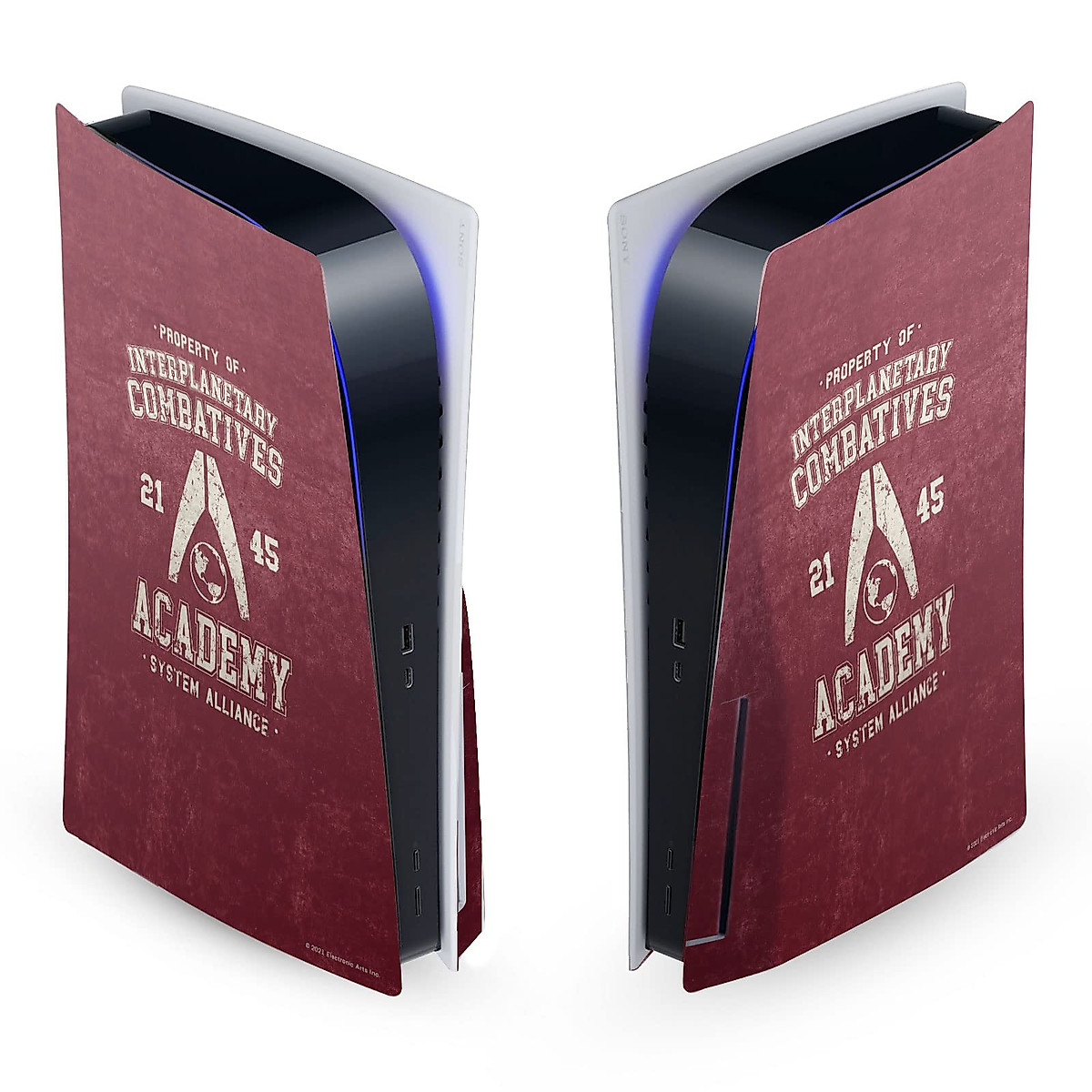 Head Case Designs Officially Licensed EA Bioware Mass Effect Interplanetary Combatives 3 Badges And Logos Vinyl Faceplate Gaming Skin Decal Compatible With Sony PlayStation 5 PS5 Disc Edition Console