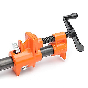 PONY 50 Clamp Fixture for 3/4 Inch Black Pipe & Wood Glue Dispenser, 16 Oz Btl, Drip less