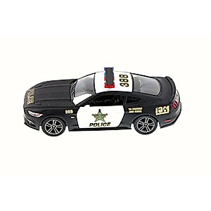 KiNSMART 2015 Ford Mustang GT Police, Black 5386DP - 1/38 Scale Diecast Model Toy Car but NO Box