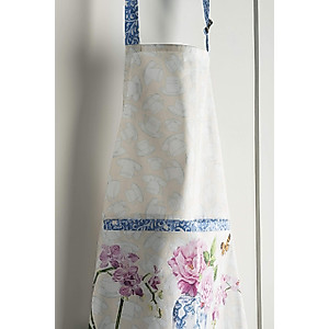 Maison d' Hermine Canton Bundle Set 100% Cotton Apron (27.50 Inch by 31.50 Inch) Set of 3 Kitchen Towels (20 Inch by 27.5 Inch) and Oven Mitt (7.5 Inch by 13 Inch)/Pot Holder (8 Inch by 8 Inch)