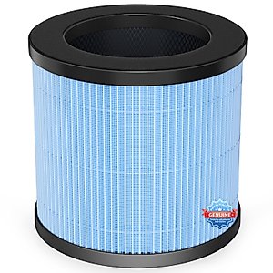 POMORON MJ003HD Genuine Replacement Filter, High Efficiency HEPA Air Filter, 4-Stage Filtration, Activated Carbon Multi-Layer Filter for Odors Smoke Pollen Pet Dander, MJ003HD-RF (1 Pack)
