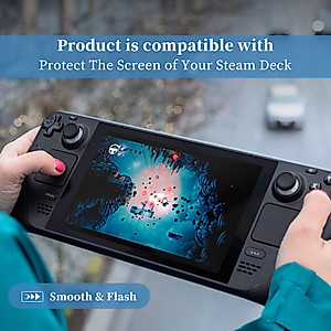 MAEXUS Steam Deck Screen Protector, Tempered Glass Screen Protector Compatible with Steam Deck, Screen Protector Designed for Steam Deck Anti-Fingerprint Bubble-Free (3 Pack)