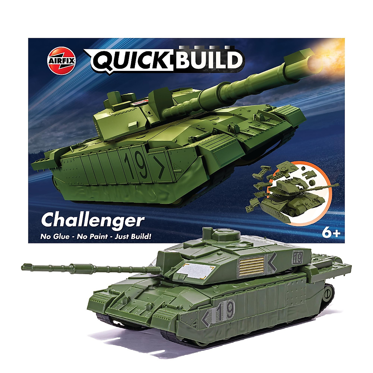 Airfix Quickbuild Challenger Tank Brick Building Model Kit