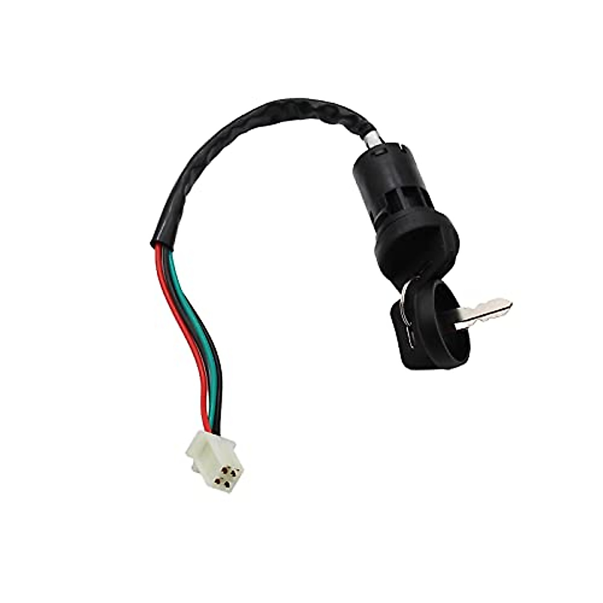 4 Wire Ignition Key Switch for 50cc 70cc 90cc 110cc 125cc Quad ATV 4 Wheeler Go Kart TaoTao Kazuma Sunl (Female Plug)