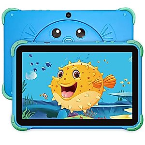 moonka 10.1 Inch Kids Tablet Android 11 Tablet for Kids 2GB+32GB Toddler Tablet APP Preinstalled & Parent Control IWWA Kids Education Tablet with WiFi, Dual Camera, Bluetooth, Kid-Proof Case