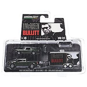 GreenLight 1: 64 Hitch & Tow - Steve McQueen Bullitt Movie Trailer Set Diecast Vehicle