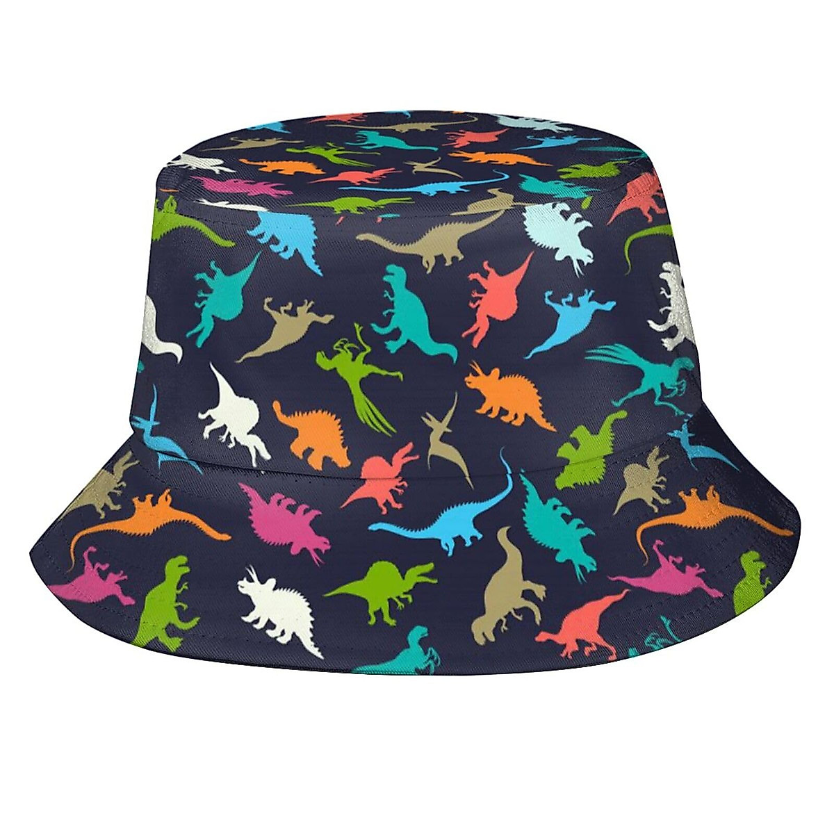 Cute Dinosaurs Sun Hat Dinosaurs Bucket Hats Summer Sun Travel Beach Hat Wide Brim Outdoor Hat for Women Men