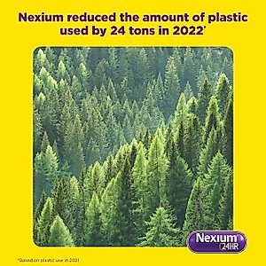 Nexium 24HR Acid Reducer Heartburn Relief Capsules for All-Day and All-Night Protection from Frequent Heartburn, Heartburn Medicine with Esomeprazole Magnesium - 42 Count