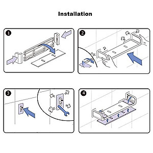 LAIGOO Adhesive Floating Shelves Non-Drilling, Set of 3, Display Picture Ledge Shelf U Bathroom Shelf Organizer for Home/Wall Decor/Kitchen/Bathroom Storage(S+M+L)