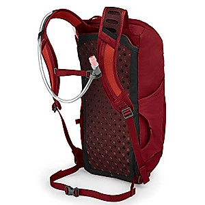 Osprey Skarab 18L Men's Hiking Backpack with Hydraulics Reservoir, Mystic Red