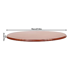 27.56” Lazy Susan Organizer for Kitchen, Extra Large Rotating Storage Tray Wooden Disc Grazing Tray, Kitchen Countertop Table Bearing Plate | Doubles As A Cheese Board Charcuterie Platter