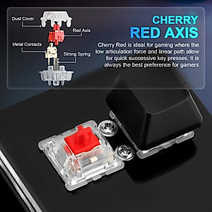 Ecarke Black 2-Key OSU Hot Swap Game Keyboards USB Wired RGB Mechanical Keypad,Autonomous Programming Macro with Software Switches