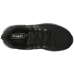 Propét Women's Ultra Athletic Sneakers, Black/Grey, 11 Medium US