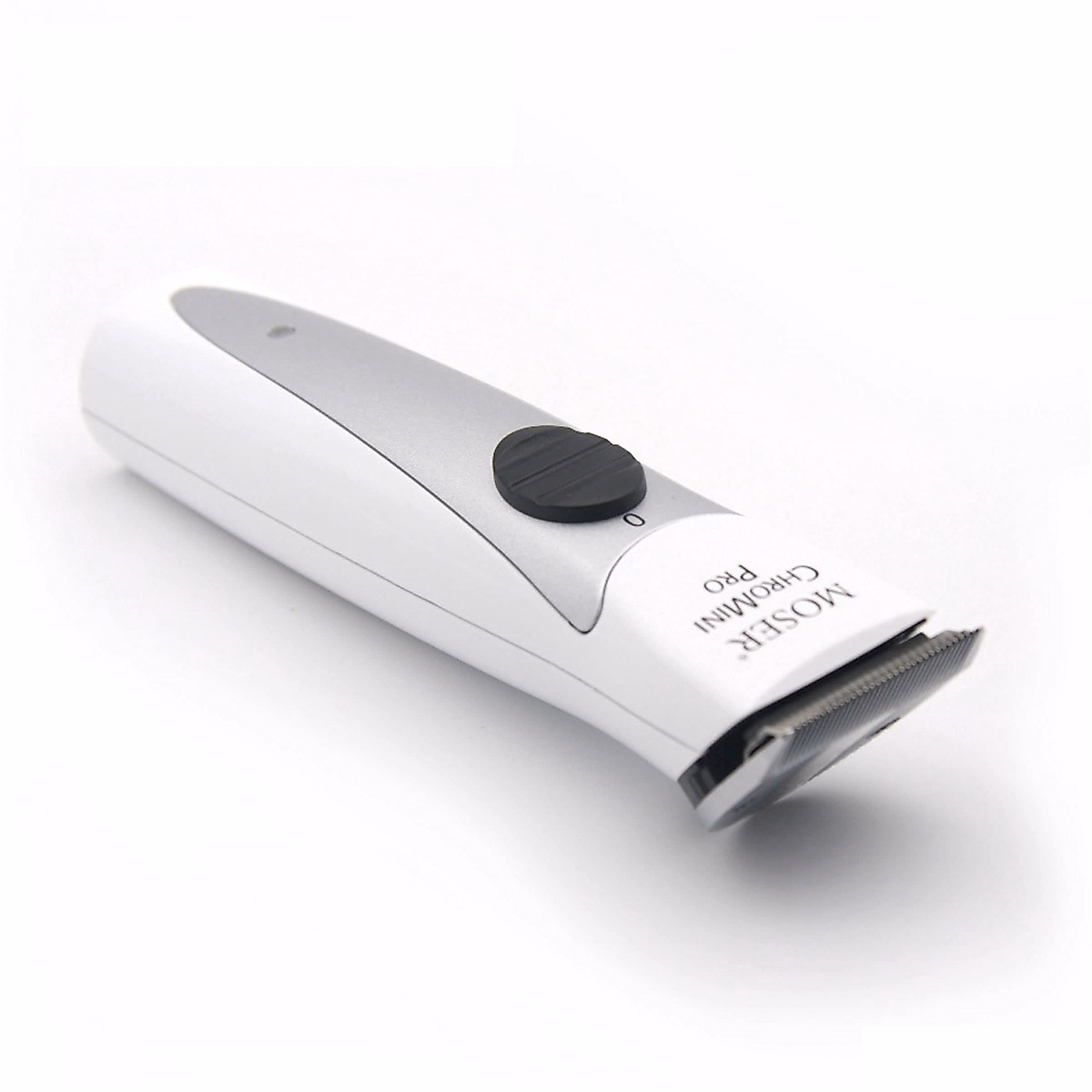 Moser Chrome Mini Cordless Trimmer, White