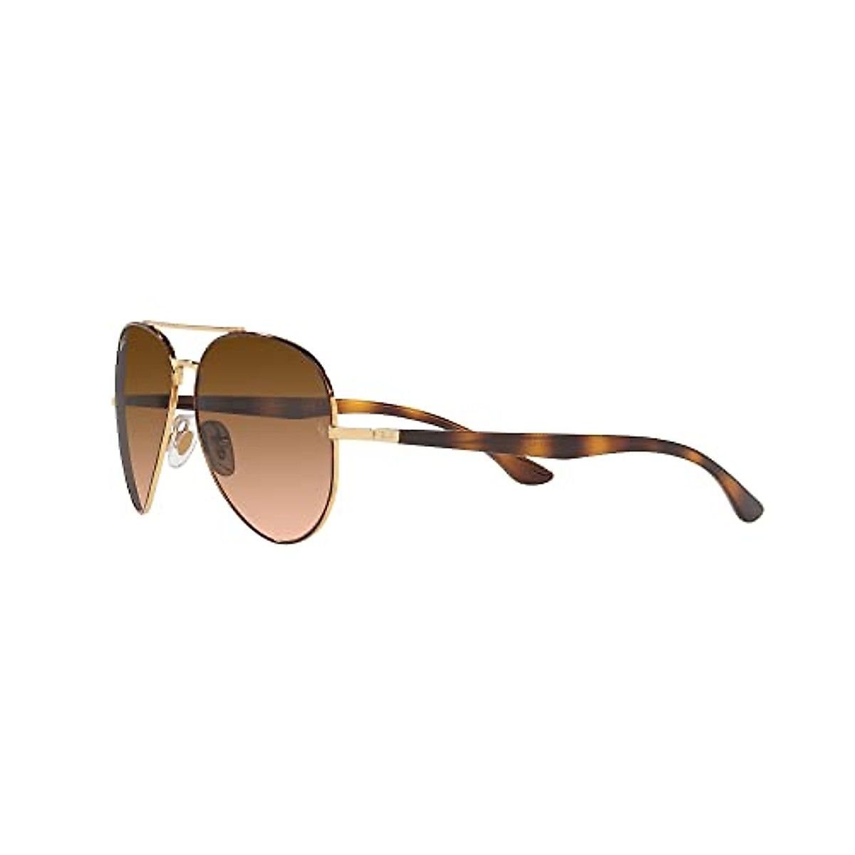 Ray-Ban RB3675 Aviator Sunglasses, Gold/Pink Gradient Brown, 58 mm