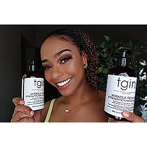 Thank God It's Natural tgin Miracle RepaiRx Strengthening Shampoo For Damaged Hair with Black Castor Oil and Biotin - Repair - Protect - Restore - 13 Oz