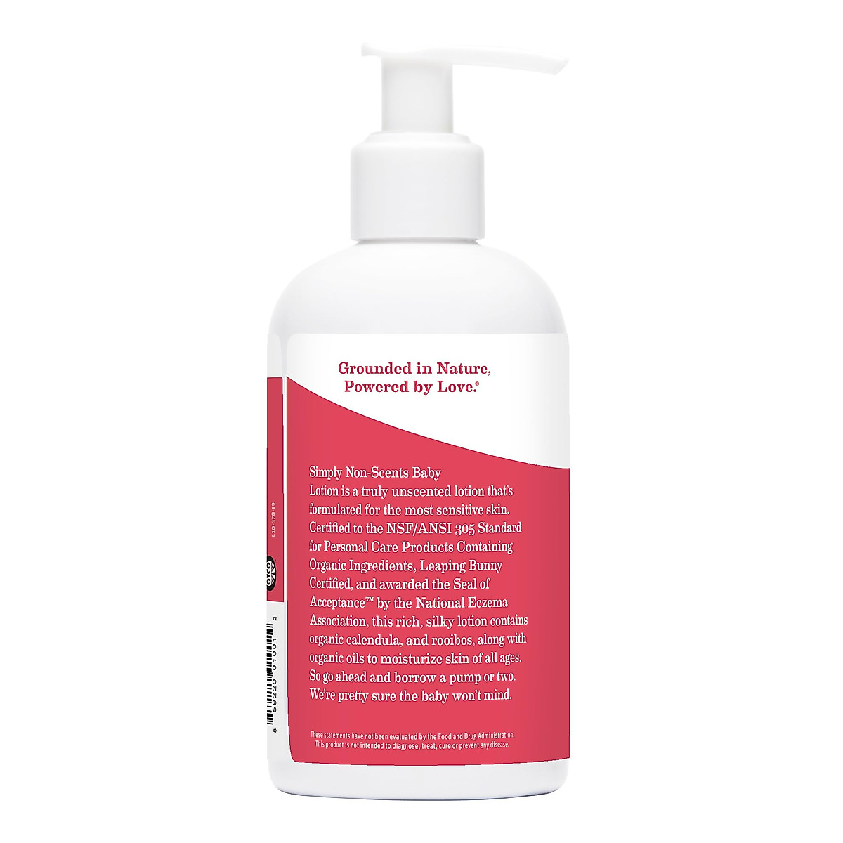 Earth Mama Simply Non-Scents Baby Lotion | Fragrance-free with Organic Calendula + Rooibos for Sensitive Skin, 8-Fluid Ounce