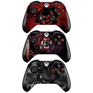 FOTTCZ [3PCS] Whole Body Vinyl Sticker Decal Cover Skin for Xbox One Controller - 3pcs. Combination