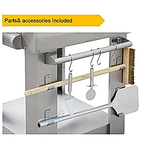 32.5" Wood Fired Stainless Steel Artisan Pizza Oven or Grill, Outdoor or Indoor