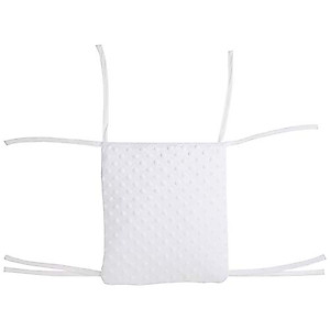 Baby Doll Bedding Heavenly Soft CHILD Rocking Chair Cushion Pad Set, White (Chair is not included with the product)