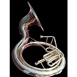 Queen Brass Sousaphone 25 Valve Big Tuba Made Of/Full Brass W/Bag Brass Finish Tubas Silver