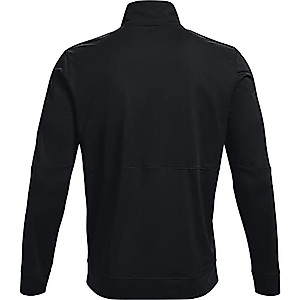 Under Armour Men's Pique Track Jacket, Black (001)/Black, Medium