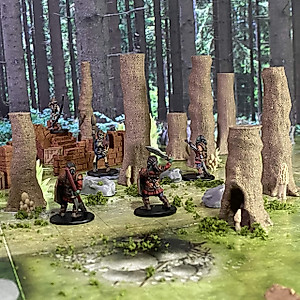 Extruded Gaming Rosewood Trees Set 2