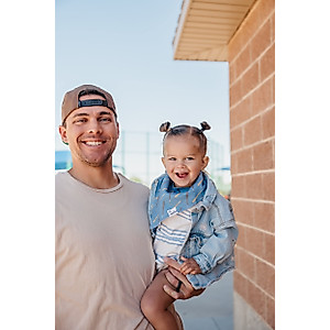 Copper Pearl Baby Bandana Bibs - 4 Pack Soft Cotton Baby Bibs for Drooling and Teething, Absorbent Drool Bibs for Baby Girl and Boy, Adjustable to Fit Newborns to Toddlers, Tons of Styles (Slugger)