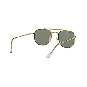 Ray-Ban RB3648 The Marshal Square Sunglasses, Gold/G-15 Green, 51 mm + 1