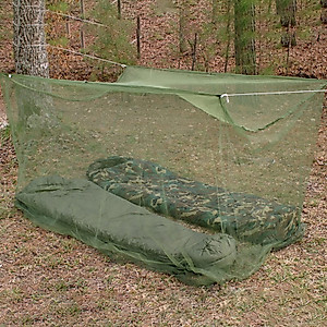 HEVIRGO Outdoor Single Mosquito Net, Folding Bed Tent,Portable Army Green Folding Bed Tent for Camping Army Green