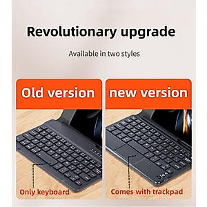 BAILI Z Fold 4 Keyboard Case with Bluetooth Keyboard Wirelessly Connects,Bluetooth Keyboard with Central Touchpad Built-in S Pen Slot & Collapsible Kickstand for Samsung Galaxy Z Fold5/4/3/2/1-Black
