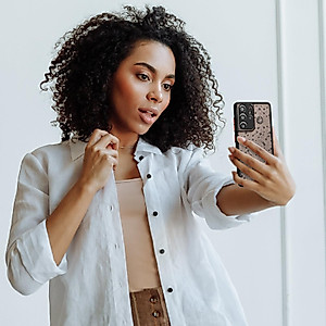 ZTOFERA Compatible with Samsung Galaxy S21 Ultra 5g Case (6.8 Inch), Planet Sky Star Pattern Protective Phone Case Translucent Frosted Hard PC Back Case Silicone Bumper Shockproof Cover - Black Sky