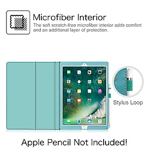 Fintie Folio Case for iPad Pro 12.9 (2nd Gen) 2017 / iPad Pro 12.9 (1st Gen) 2015 - [Corner Protection] Premium PU Leather Smart Stand Protective Cover with Auto Sleep/Wake (Blossom)