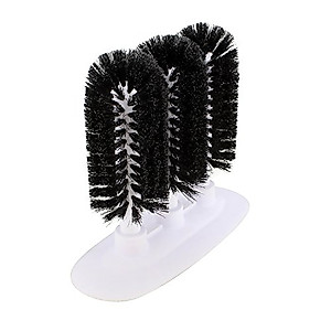 Glass Cleaning Brush, 3 Brush Glass Washer – Triple Glass Rinser, Cup Washer Brush, Glass Brushes for Washing Glasses