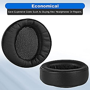 XB950BT Ear Pads Replacement MDR-XB950B1 Parts Earpads Headphones Cover Cushion Compatible with MDR-XB950BT/XB950B1/XB950N1 Wireless Headphones.(Black)