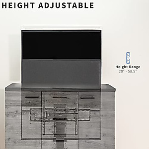 VIVO Motorized TV Stand for 37 to 65 inch Screens, Vertical Lift Television Stand with Remote Control, Compact TV Mount Bracket, MOUNT-E-UP65A