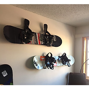 StoreYourBoard Snowboard Display Rack, Naked Wall Rack, Black