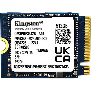 Kingston 512GB 2230 M.2 NVMe PCIe 3.0x4 SSD Solid State Drive OM3PDP3512B-A01