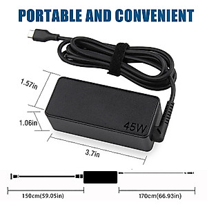 45W USB-C Charger for Acer Chromebook Spin 11 13 R13 15 314 315 CP311 CP315-3H CP713 CB5-312T-K5X4 CP311-1H CP311-2H CP311-1H-C1FS C5PN 1HN-C2DV C679 CP315-1H CP315-1H-P8QY Type C Power Adapter Supply