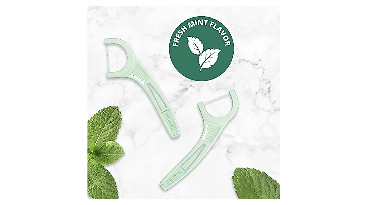 Plackers Micro Mint Dental Floss Picks with Travel Case - Fresh Breath
