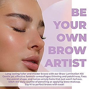 Brow Lamination Kit | Professional Eyebrow Lamination Kit | DIY At Home Keratin Brow Lift Kit for Fuller, Thicker Brows | Easy to Use, Long Lasting | Includes Instruction & Tools | SORELLA COSMETICS