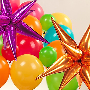 Mexican fiesta cinco de mayo independence Themed Balloon Garland Arch Kit 152 Pieces Hot Pink Red Yellow Orange Blue green Balloons for Mexico Birthday and Baby Shower Party Supplies Decoration