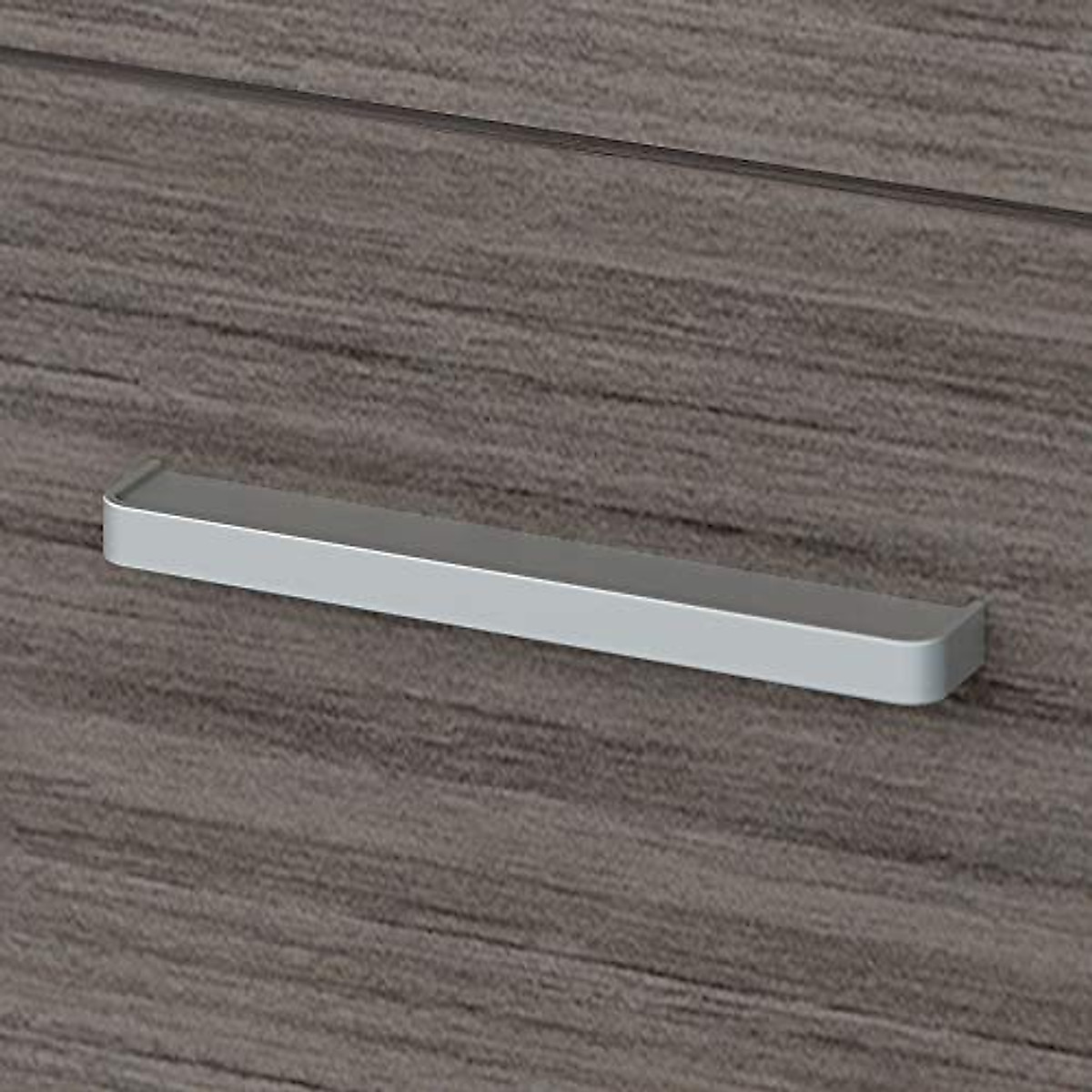 Bush Business Furniture Method L Shaped Desk with 30W Return and Mobile File Cabinet, 60W, Cocoa