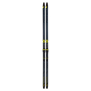 Fischer Superlite Crown EF Nordic Skis Fitness, Color: Gray/Yellow, Size: 194 (N41020V-194) Bindings are not Included