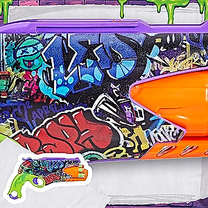 NERF Teenage Mutant Ninja Turtles Blaster, 10 Elite Darts, Toy Foam Blasters for 8 Year Old Boys & Girls & Up