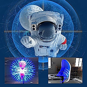 3D Hologram Fan Projector,42cm DF‑42 3D Holographic Fan Advertising Machine 2 Blade LED Projection Fan 3D Display for Shop,Bar,Casino,Party Advertising Display,100‑240V,3D Hologram Advertising(us)