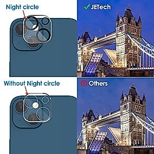 JETech Screen Protector for iPhone 13 6.1-Inch with Camera Lens Protector, Easy-Installation Tool, Tempered Glass Film, 2-Pack Each