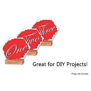 Marketing Holders 10” Hexagon DIY Table 6 Sided Wedding 1/4" Thick, .220 or .236 6MM Birthday Parties Place Card Holders Clear Acrylic Sign Cake Topper Guestbook Alternative Seating Chart Display