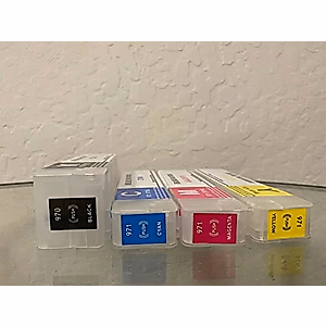Inkpro Empty Refillable Cartridges for HP 970 970XL 971 971XL OfficeJet Pro X576dw X451dw X476dw X551dw Printer